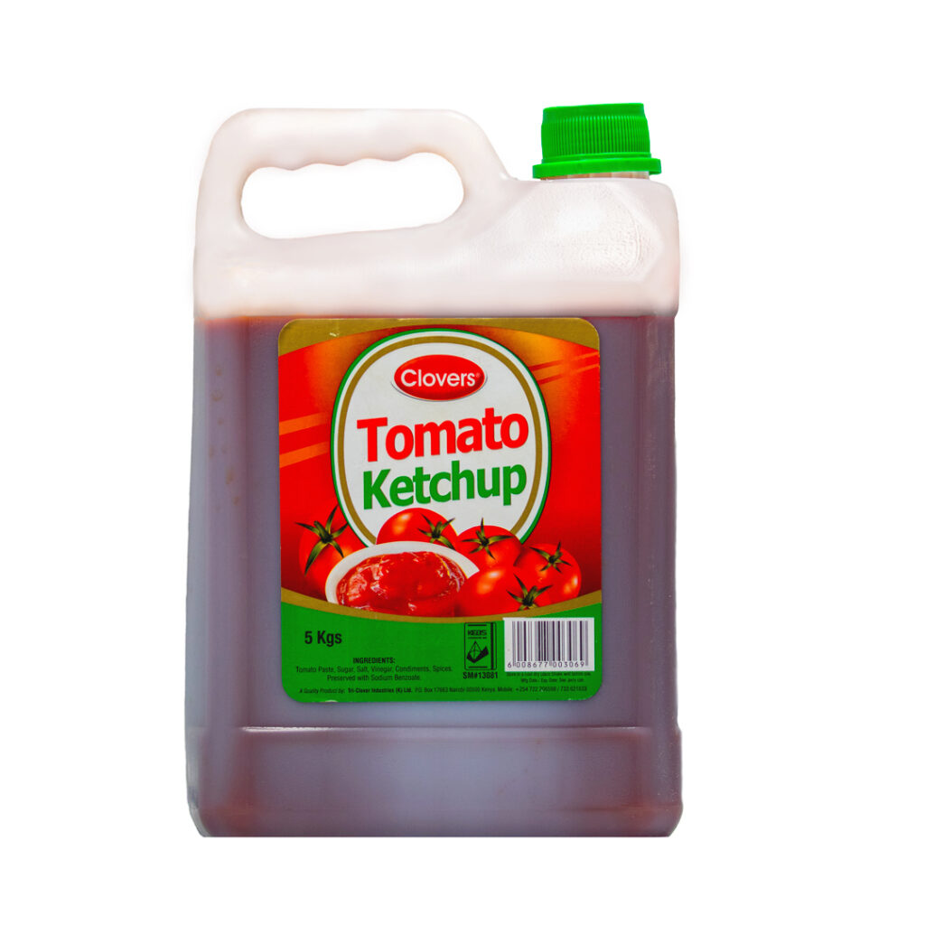 CLOVERS TOMATO KETCHUP, 5KG – Triclover Industries